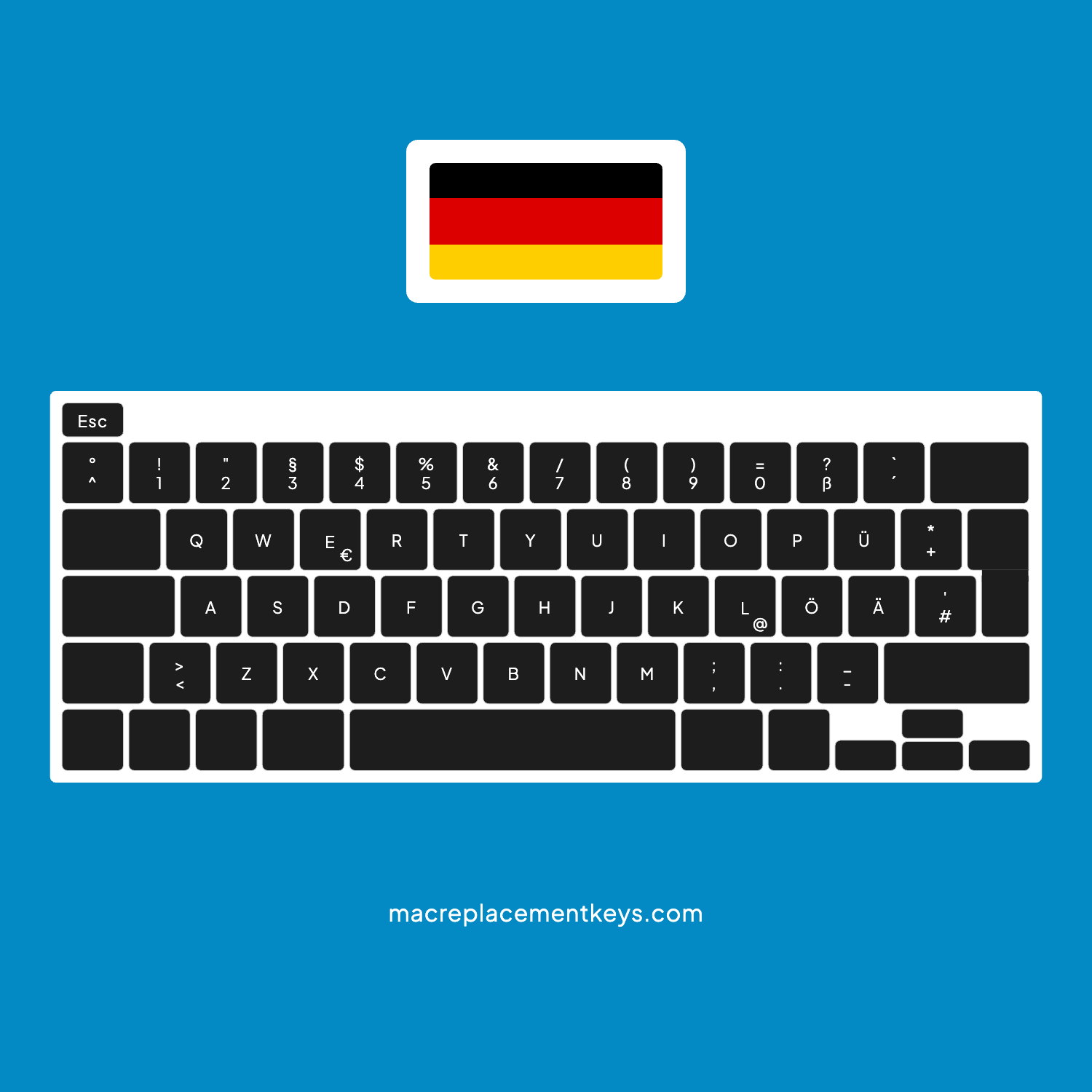 Mac Replacement Keys | Replacement Full Keycap Set for MacBook Pro ...