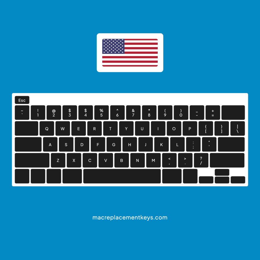 Mac Replacement Keys | Replacement Full Keycap Set for MacBook Pro ...